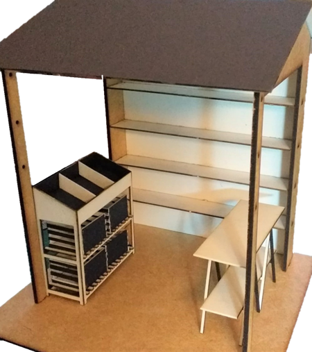 0129 Market Stall 1:12 – CastleCrafts